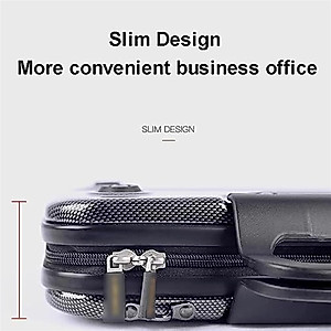 Metal Briefcase Tote Computer Case Bag Business Slim Shoulder Documentation Office Lawyer Briefcase (Color: Silver) (Color : Silver, Size : 13.3in)