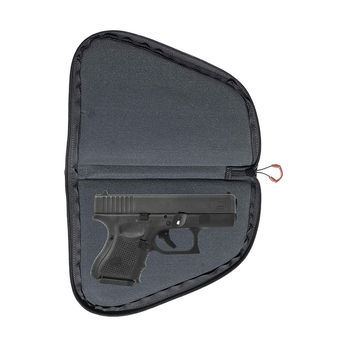 Allen Company 9" Auto-Fit 2.0 Handgun Case, Gray/Red