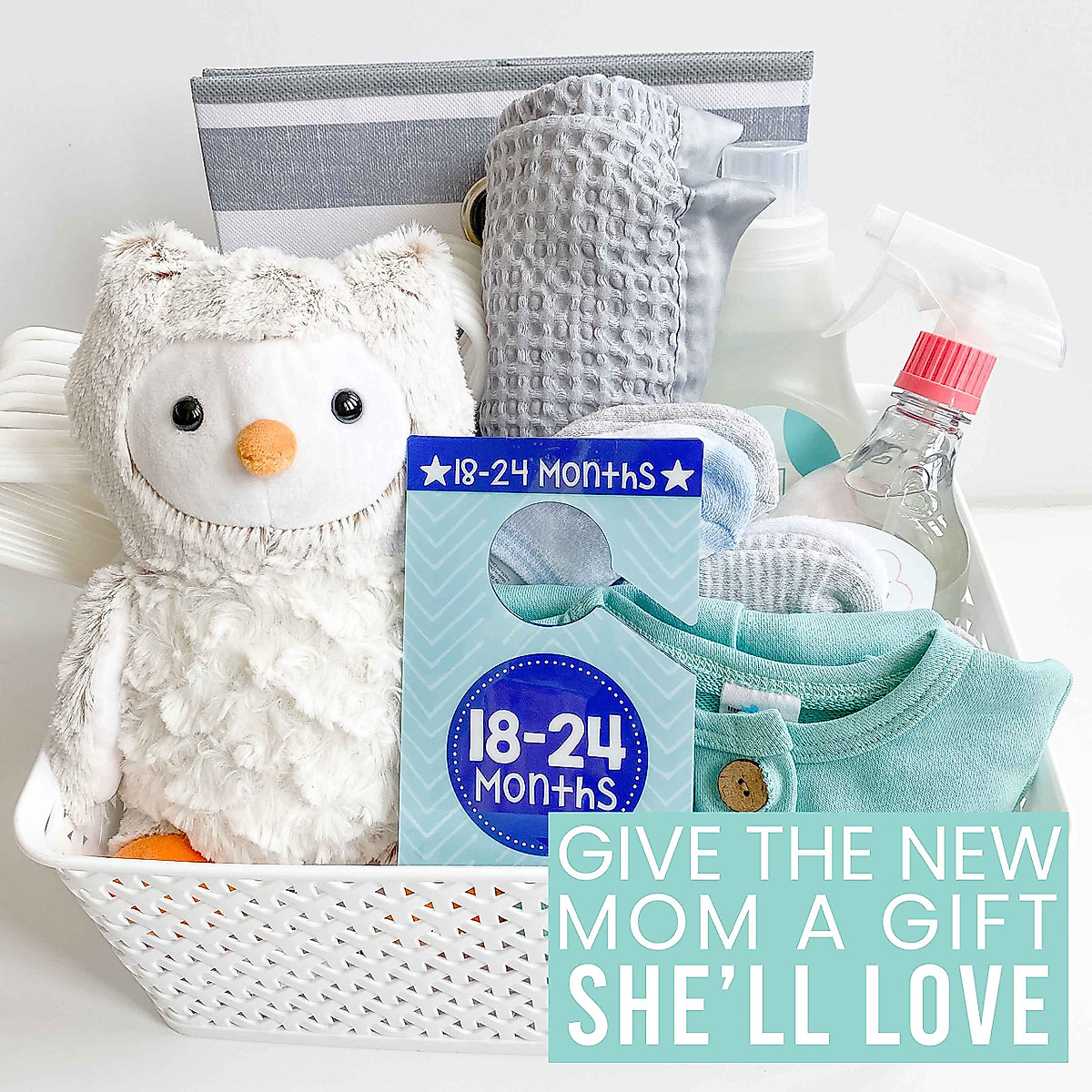 6 Baby Closet Size Dividers Boy - Blue Baby Closet Dividers by Month, Baby Closet Organizer for Nursery Organization, Baby Essentials for Newborn Essentials Baby Boy, Nursery Closet Dividers Boy