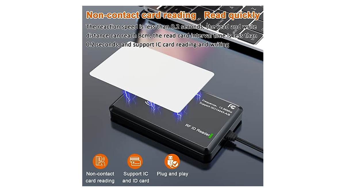 Alacrity ID RFID Card Reader - USB 13.56MHz Access Control