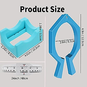 4 Package Tumbler Clamp, Sublimation Tumblers Clamp with Cup Cradle and Meter Stick, Perfect Tumbler Pincher Tool Sublimation for 12 Oz 20 Oz 30 Oz Sublimation Blanks Tumblers