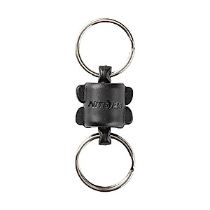 Nite Ize Polycarbonate Keyring 360 Magnetic Quick Connector, Magnetic Locking Split Rings for Keys