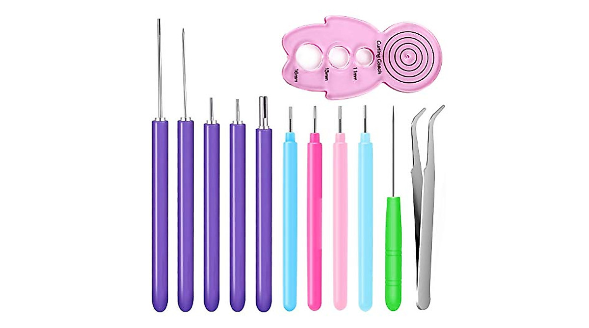 Paper Quilling Tools Kit 12 Pack | Curling Coach Included