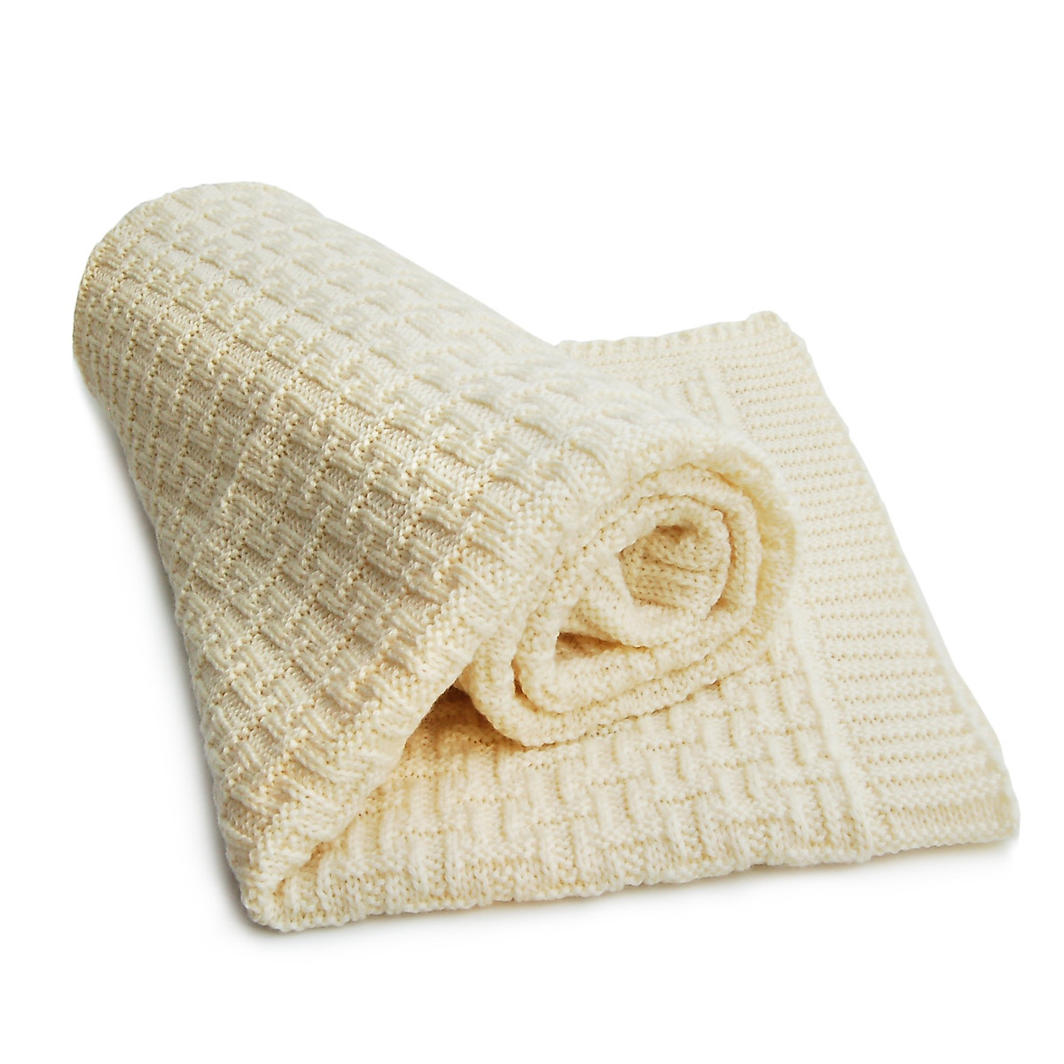 SonnenStrick Baby Blanket 100% Organic Fine Merino New Wool (31.5 x 35.5 inch). Made in Germany.