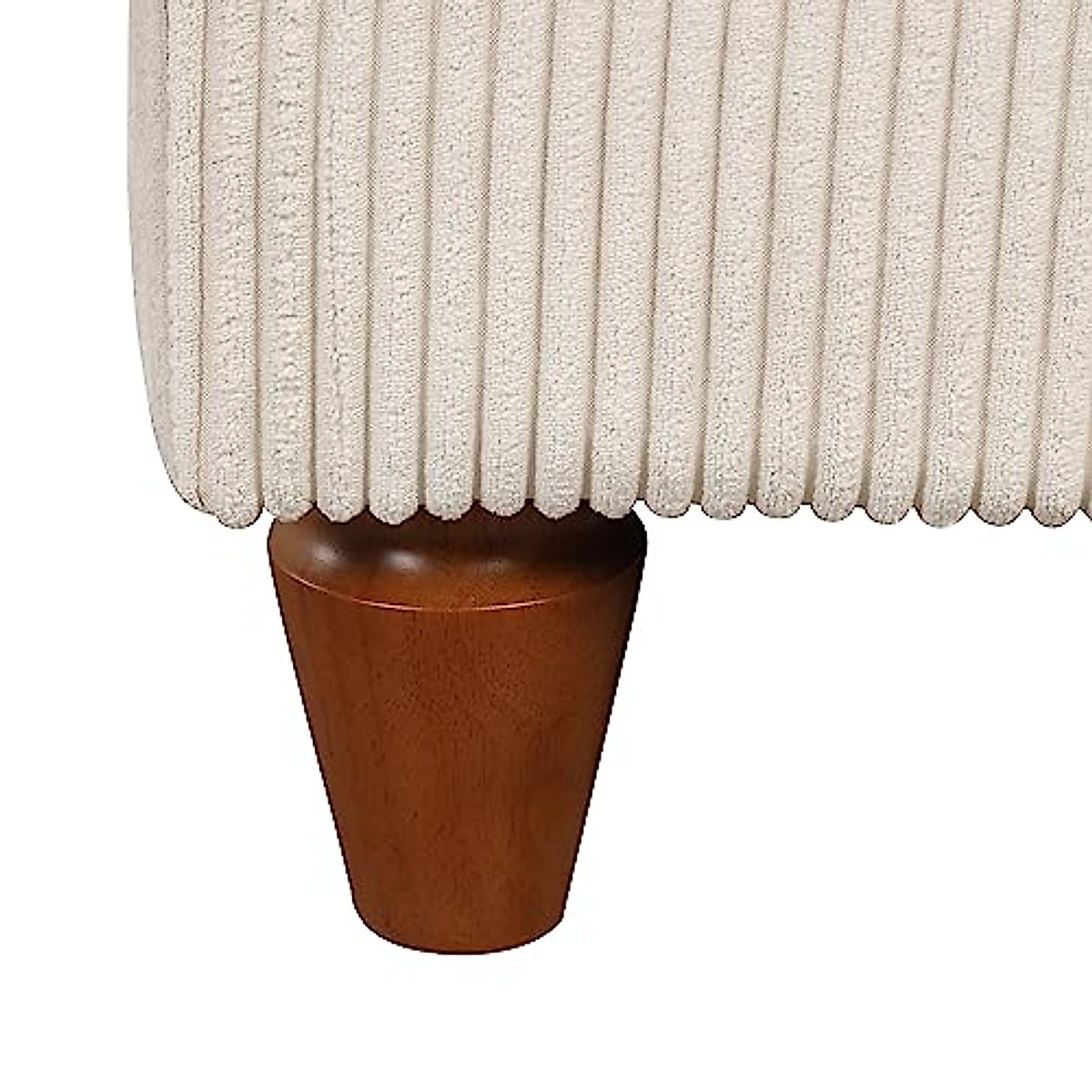 WADRI Modular Sectional Sofa with Ottoman, L-Shaped Corner Sectional, Corduroy Fabric Oversized Sectional Sofa, 5-Seat Couch or Living Room, Office, Free Combination (Beige-A55)