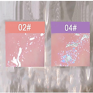 Ezyuanchly 2PACK Milk Jar Lip Gloss Moisturizing Lip Oil Gloss Transparent Plumping Lip Gloss For Dry Lip's Nourishing Mirror Water Light (Pink,Purple)