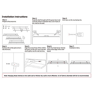 Giftgarden 16 Inch Brown Floating Shelves with Black Metal Guardrail, Wood Shelves for Wall Storage Set of 3, Wall Shelf for Bathroom Bedroom Living Room Kitchen Nursery