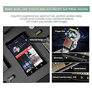 80GB (Upgrade 3G Running Memory+Free 64GB Card) MP3 Player with Bluetooth and WiFi, Android Streaming Media MP4 Player with Spotify, 4-inch Full Touch Screen Player with Pandora, Support APP Download