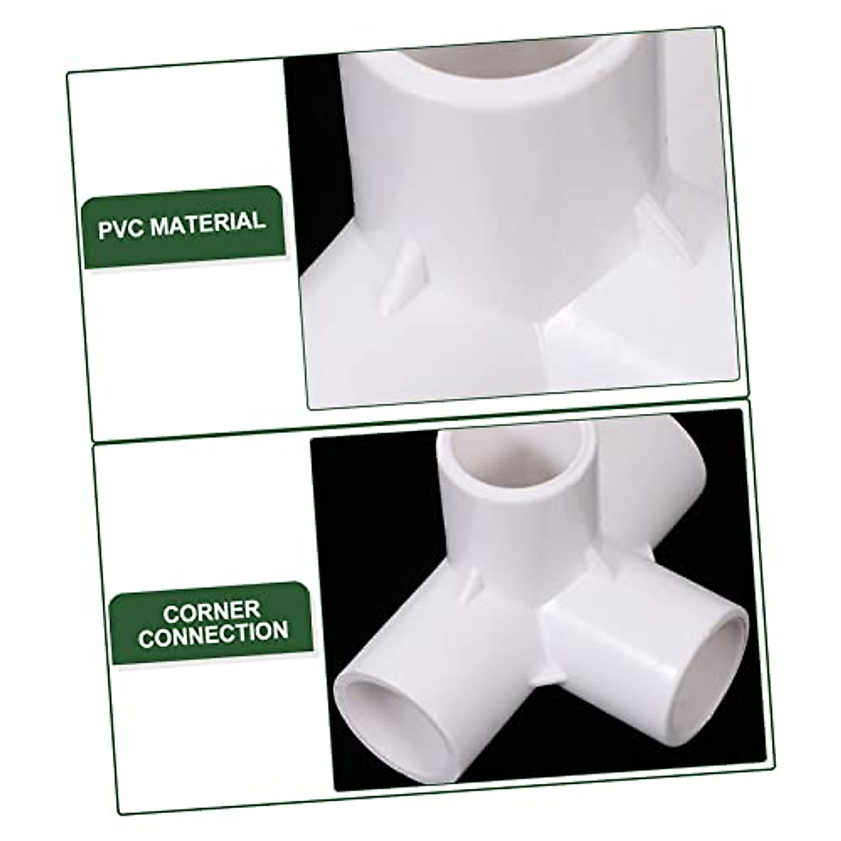 YARNOW PVC 50 Pcs Water Pipe Elbow Frame Hangers Clothes Rack with Shelf A Frame Tent PVC Dress Hangers PVC Pipe Fittings Pipe Connector for Storage Frame PVC Pipe Tee White