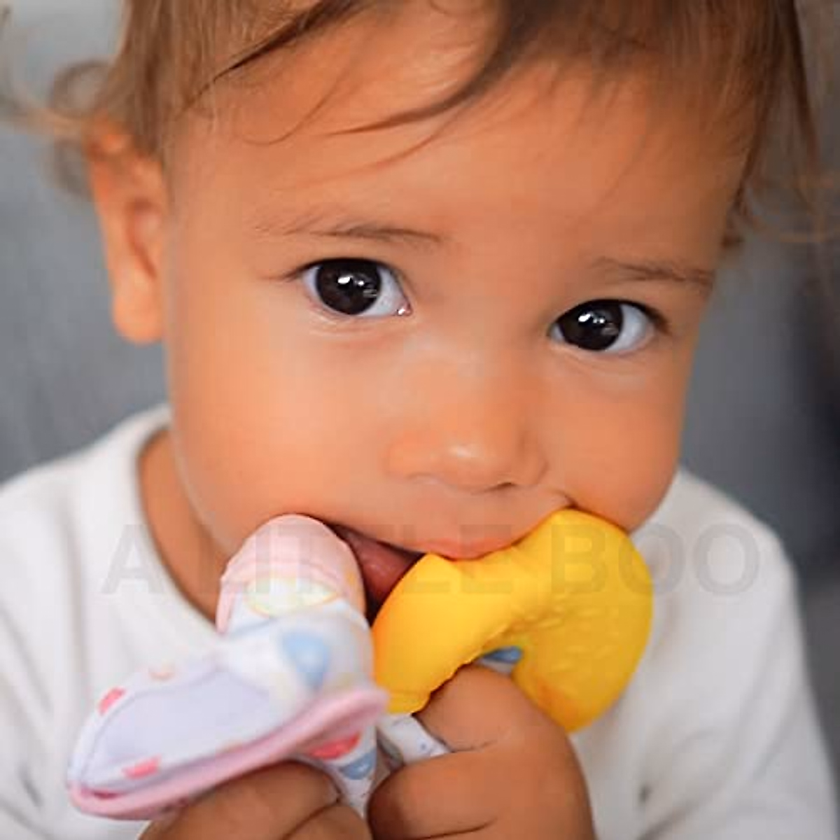 A Little Boo Baby Teething Mitten - Teether Glove - Infants Newborn Teething Toy [2 Pack]