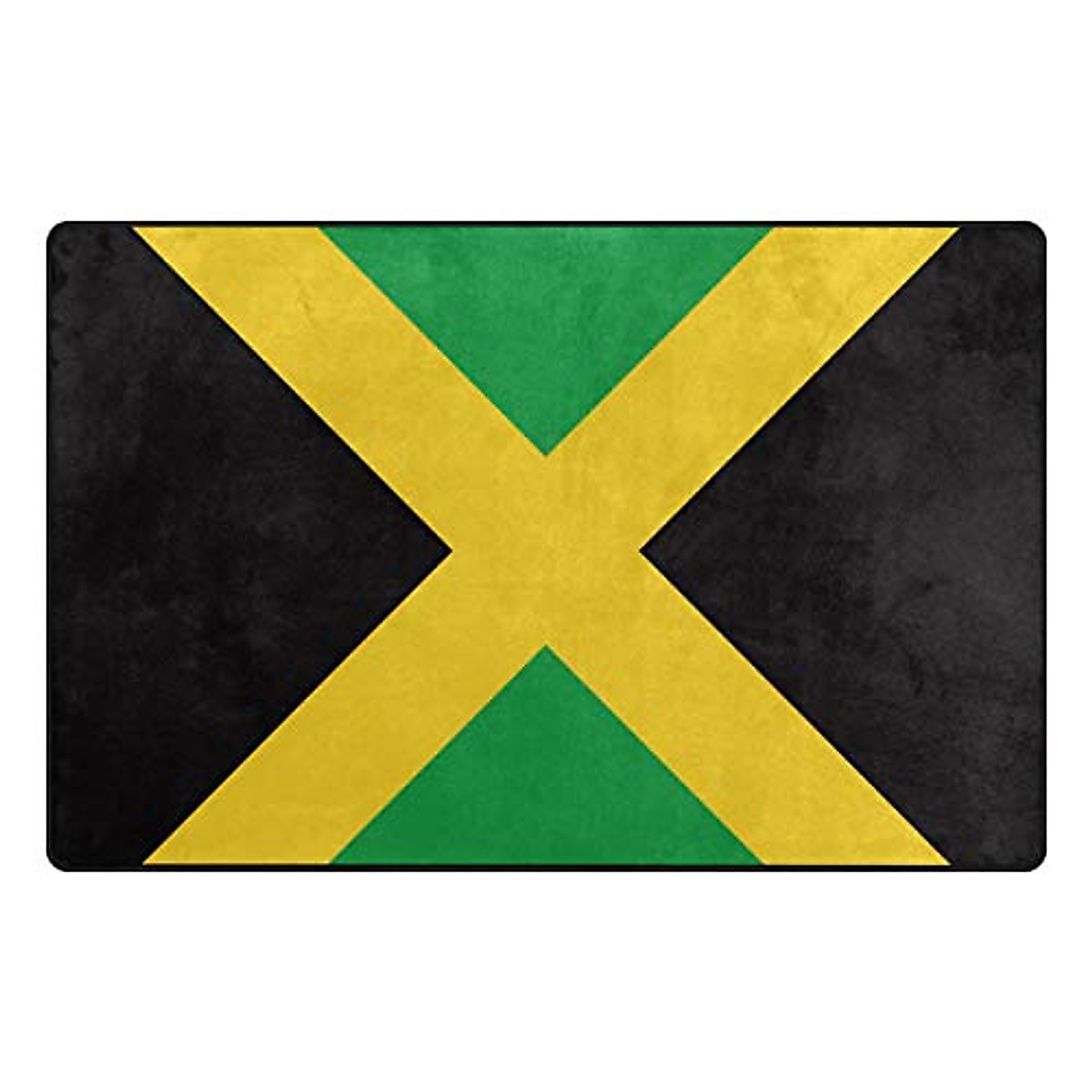 Ainans Jamaica Flag Area Rug Carpet Non-Slip Floor Mat Doormats for Living Room Bedroom 60 x 39 inches