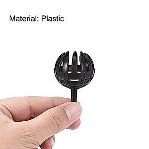 MECCANIXITY Bonsai Cover Box, 25mm Dia Mini Planting Automatic Baskets, Plastic Reusable Portable Claw Shaped Slow Release Control Container 10 Pack, Brown