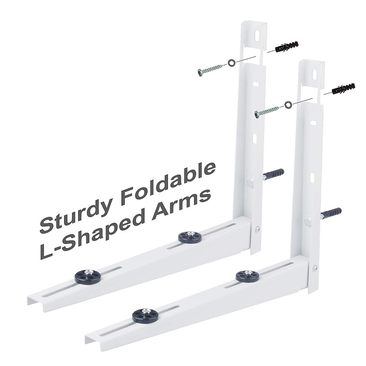 LBG Products Outdoor Wall Mounting Bracket for Ductless Mini Split Air Conditioner Condenser Units,Heat Pump Systems,Support up to 440lbs(9000-36000BTU)