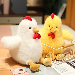 Yuthsona Chicken Stuffed Animal Plush Chicken Pillow Toys Hen Stuffed Farm Animal Plush Doll Soft Chicken Plush Sleeping Pillow Gifts for Kids Birthday Decoration