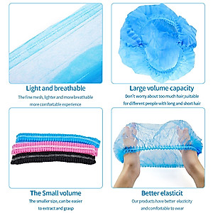 Disposable Hair Net,21”Bouffant Caps Hair Head Cover Nets,Bouffant Hair Nets,Protective Caps Elastic Dust Cap(100 Pack-Black)