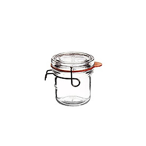 Luigi Bormioli Lock Eat Canning, Preserving & Serving Food Jar, 6.75 oz