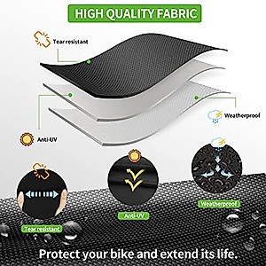 Silver Painted Bike Storage Tent Shed, 79'' Outdoor Portable Cover for Bike, Lawn Mower & Garden Tools Bike Shelter, Waterproof Multifunctional Storage Tent Green
