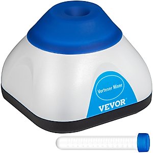 VEVOR Vortex Mixer, 6000RPM Mini Vortex Mixer Shaker, Touch Function Scientific Lab Vortex Shaker, Mix Up to 50ML, 6mm Orbital Diameter for Test Tube, Tattoo Ink, Nail Polish, Eyelash Adhesives, Paint