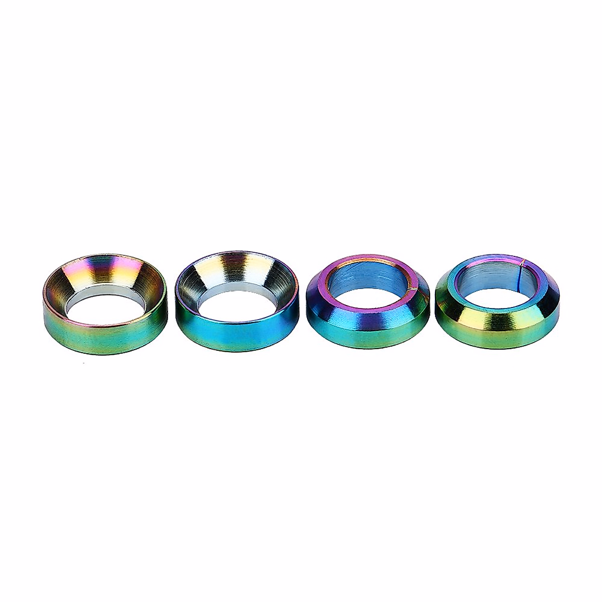 4pcs M6, Brake Screw Washer M6 Concave Convex Balancer for Mountain Bike (Color : Colorful) M6 Bolt Brake Screw Washer Bolts Brake Washer