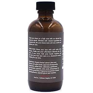 Taconic Shave, Natural Aftershave Splash 4 oz. - Urban Woods - Skin Cooling, Refreshing and Moisturizing After-Shave Liquid Formula with All-Natural Ingredients - Artisan Made in the USA