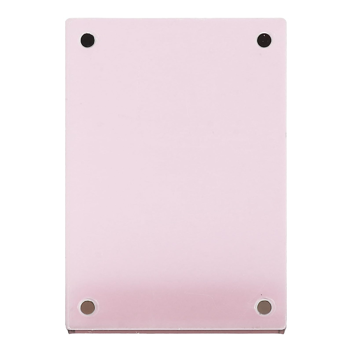 Jiawu Slanted Back Photo Frame, Self Standing Photo Frame Acrylic Multi Purpose Simple Operation for Office for Celebrity Mini Cards (Pink)