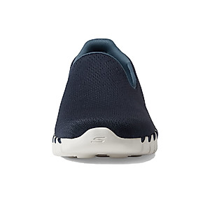 Skechers Women's GO Walk Smart 2-Sunset Springs Sneaker, Navy/Blue, 9