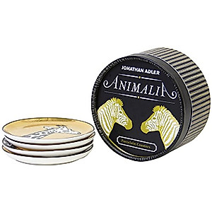 Jonathan Adler Animalia Coasters, Gold