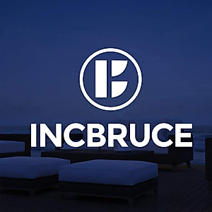 Incbruce 6 Piece Outdoor Patio Sofa Set, PE Rattan Wicker Patio Furniture Set All-Weather Patio Conversation Set with Glass Table and Removable Cushions (Brown)