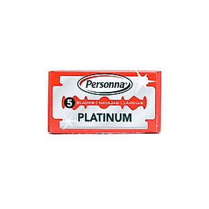 Personna Platinum Red Chrome Double Edge Stainless Steel 100 Blades 20BX
