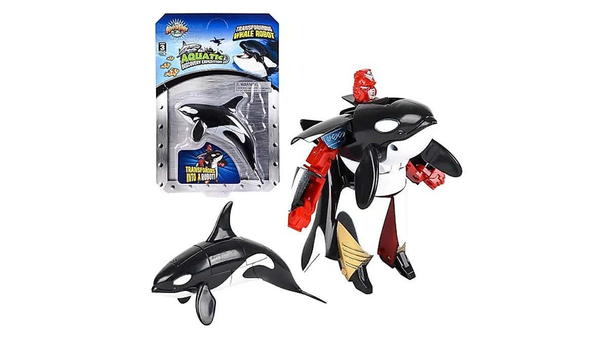 Transforming Orca Whale Robot Toy | Rhode Island Novelty