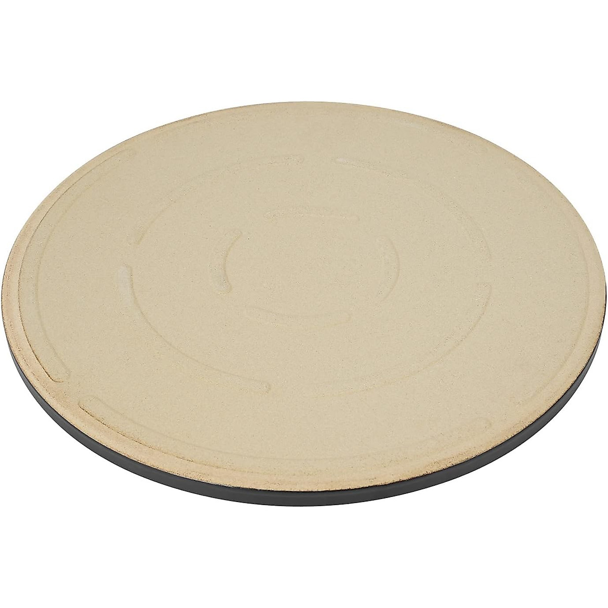 Onlyfire Round Pizza Grilling Stone for Oven, BBQ and Grill - 15” Non-Stick Black Ceramic Baking Stone for Pies, Pastry Bread, Calzone - Home Kitchen Accessories