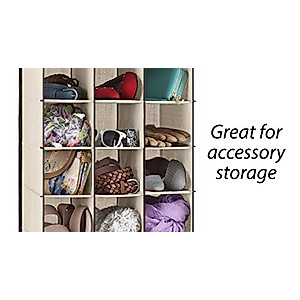 Whitmor 30 Section Hanging Shoe Shelves, Tan