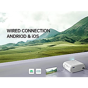VIMGO 5G WiFi Projector, 9700LUX Native 1080P Projector, 220” Display Video Projector w Tripod, Portable Outdoor Projector for TV Stick, Video Games,HDMI/USB/AV/PS5, iOS Android Smartphone Synchronize
