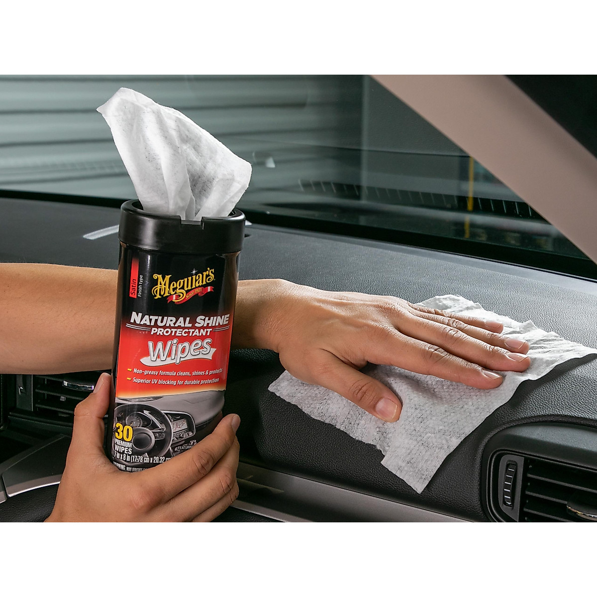 Meguiar's G4100 Natural Shine Protectant Wipes - 25 Wipes
