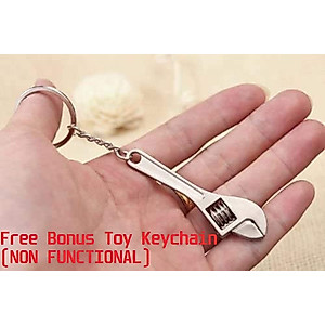 GT//Rotors 10mm Ratchet Wrench Keychain Key Ring (Free Bonus: Toy Spanner Keychain)