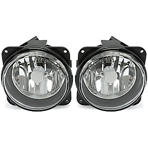 HECASA Fog Lights Bulbs Compatible with 2000-2004 Ford F-150 F150 Harley Davidson Left Right Pair Clear