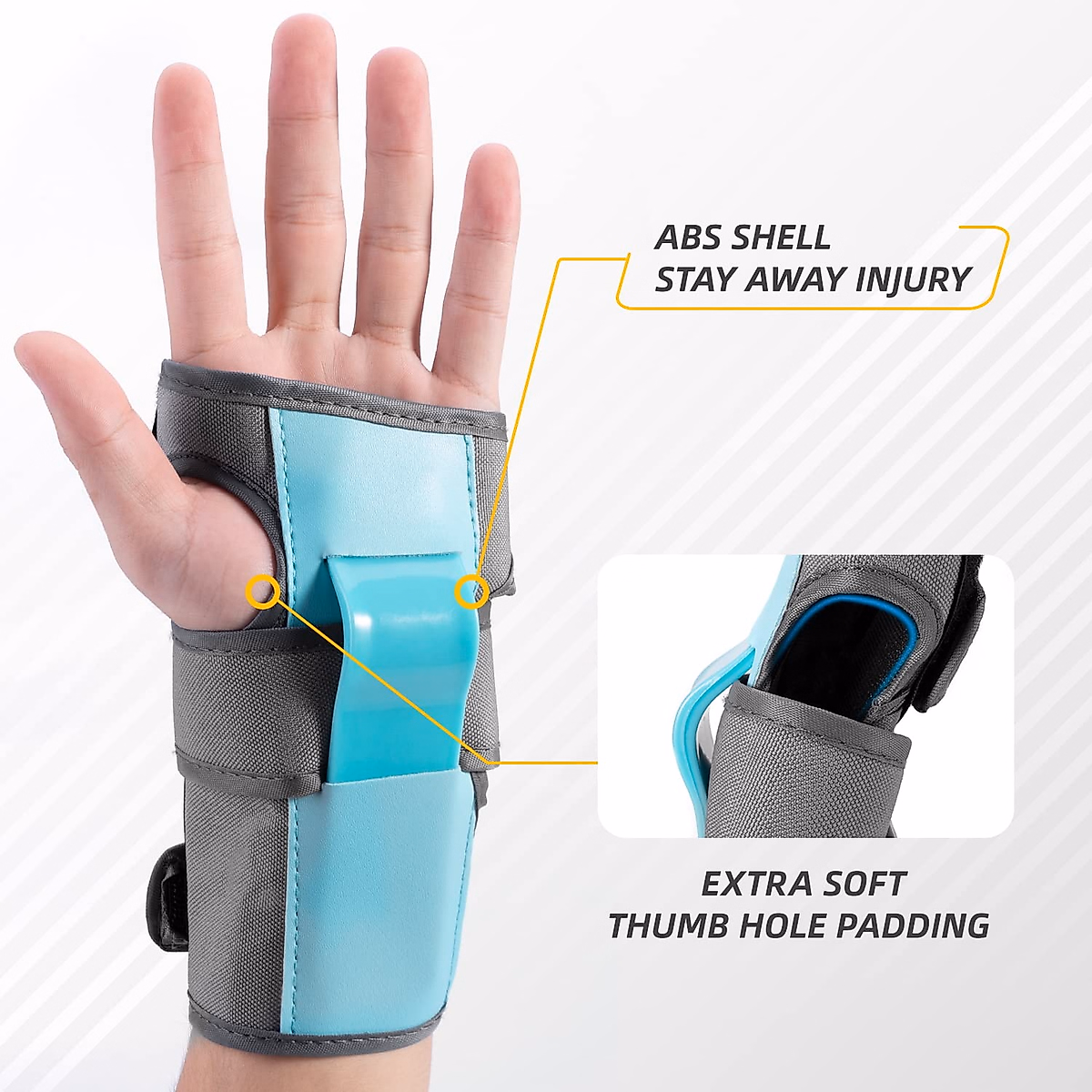 BOSONER Roller and Skating Pads for Kids-Youth-Adults: Knee Pads and Elbow Pads and Wrist Guards Set - Medium Size for Age 9-15