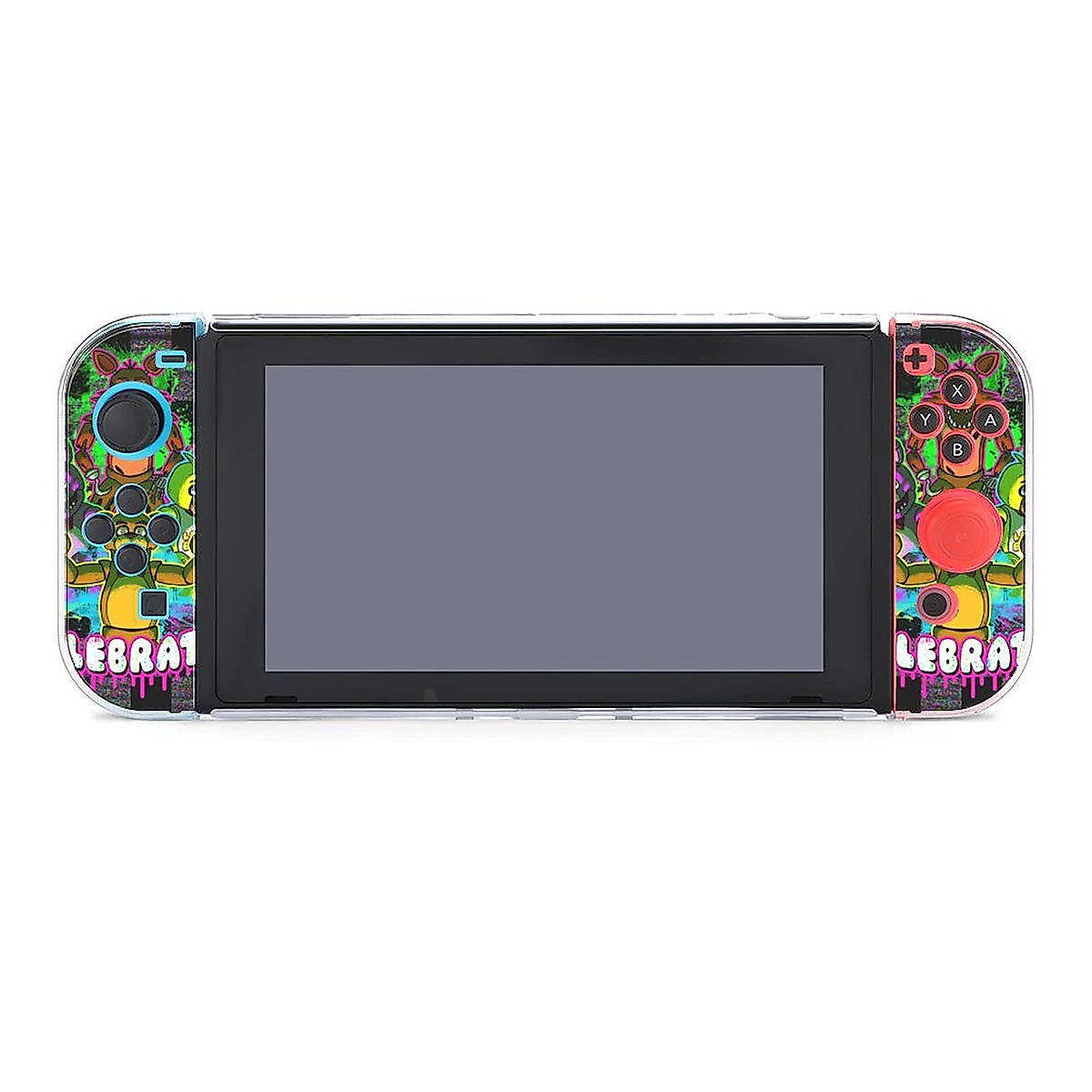 ZHENGJC Celebrate Fnaf Protective Case for Switch, Cartoons Anime Cute Case Hard Shell Dockable Protective Case Cover for Switch and JoyCon Controllerr for Nintendo Switch