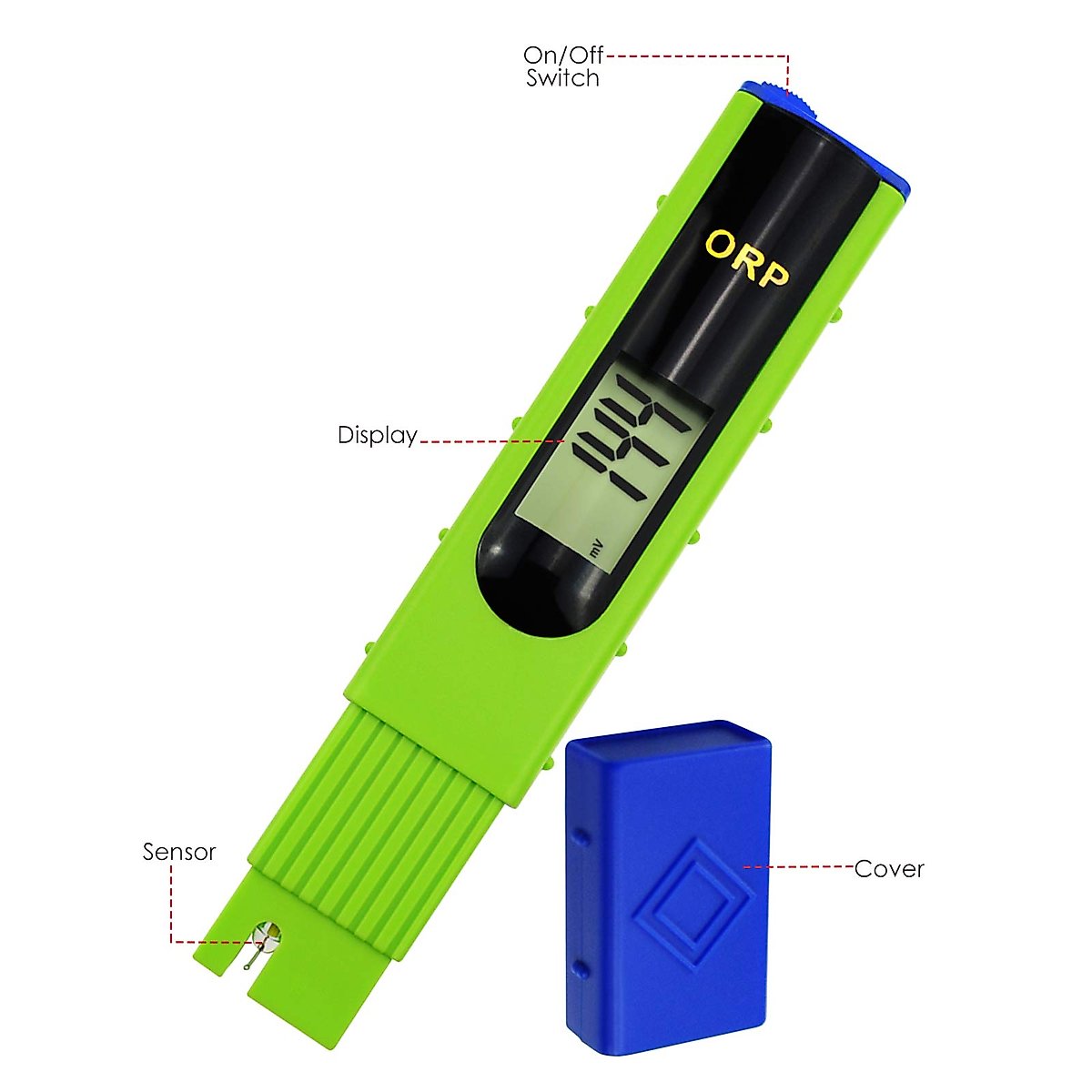 Pen Type ORP Meter Tester Redox ±1999mV Range Include Calibration Solution