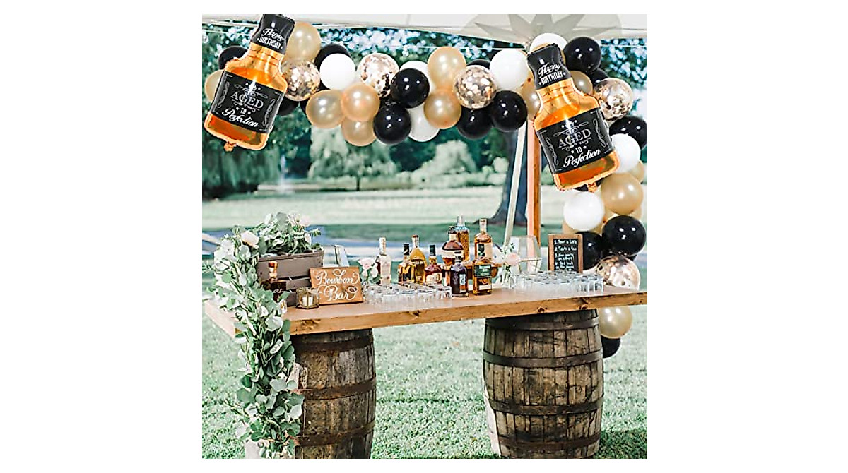 Whiskey Balloons Garland Kit for 30th 40th 50th Birthdays