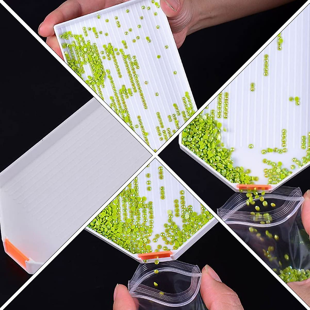 Diamond Art Tools 30 pcs Bead Sorting Tray Diamond Embroidery Tray Tools Trays Plastic Diamond DIY Tools