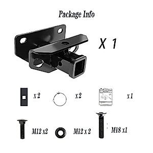 APS Towing Trailer Hitch Receiver, 2 Inch Class 3 Trailer Hitch Compatible with Dodge Ram 1500 2500 3500 2003-2019, Towing Hitch Compatible with Ram 1500 Classic 2019-2022