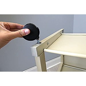 Shepherd Hardware 9733 2-Inch Office Chair Caster, Twin Wheel, 5/16-Inch Threaded Stem Diameter, 75-lb Load Capacity,Black