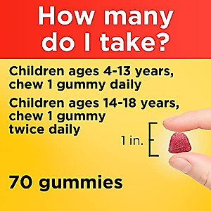 Nature Made Kids First Multivitamin with Omega-3, Kids Vitamins and Minerals for Nutritional Support, 70 Kids Multivitamin Gummies