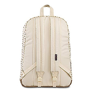 JanSport Right Pack Expressions Backpack - Gold Polka Dot