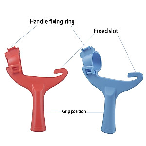 CNBEYOUNG Table Tennis Paddle Grip Handle Compatible with Quest 2 Touch Controllers, Professional Quest 2 Accessories for Better Experience to Play Eleven Table Tennis VR Game(Pair)