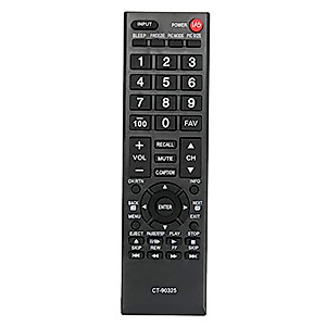 CT-90325 Remote Control Replacement fit for Toshiba TV 55S41U 32E200U 32C100U1/2 32DT1U 55HT1 55G310U 19AV600U 22AV600U 22SL400U 24SL410U 26C100U 26SL400U 32C10U 32C110U 32SL410U
