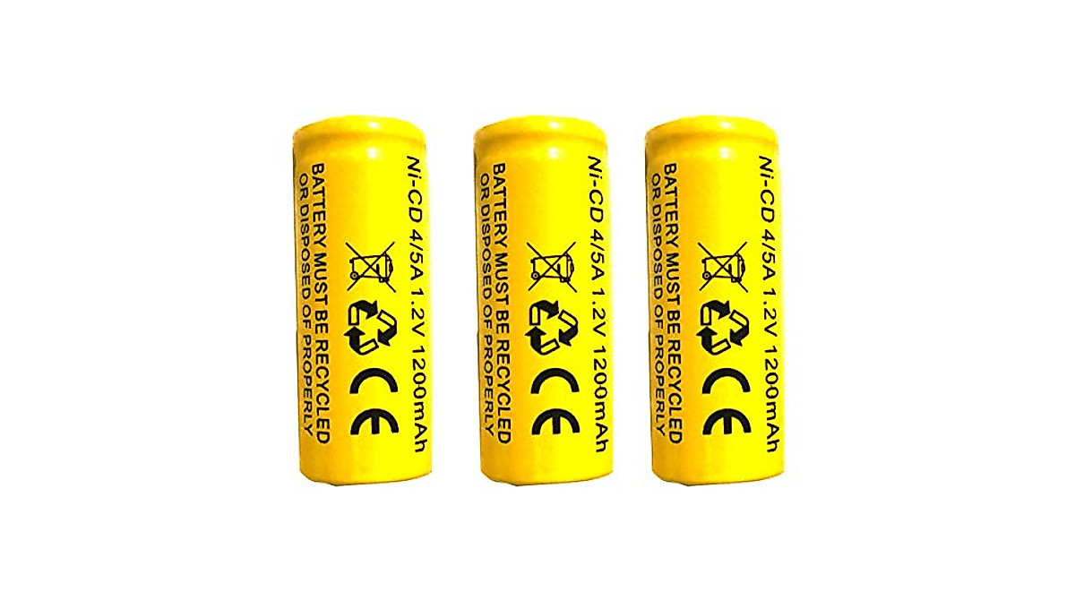 Ni-Cd 1.2V 1200mAh Battery for Emergency Lights - 3 Pack