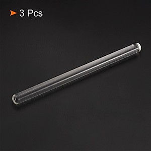 MECCANIXITY 3.3 Borosilicate Glass Stick 11.81" Length 10mm Dia Stir Rod Mixing Tools with Both Ends Round for Lab Kitchen Science 3Pcs