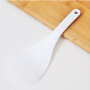 Reusable Plastic Texture Rice Paddle Spoon Rice Scoop Kitchen Toolwhite And Exquisite Workmanship Clever